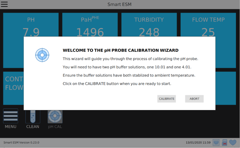 Smart ESM pH Probe Calibration Procedure