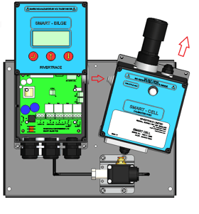 Smart bilge Measuring cell removal and replacement