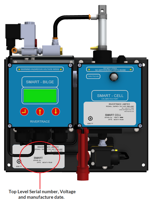 SmartBilge major parts identification